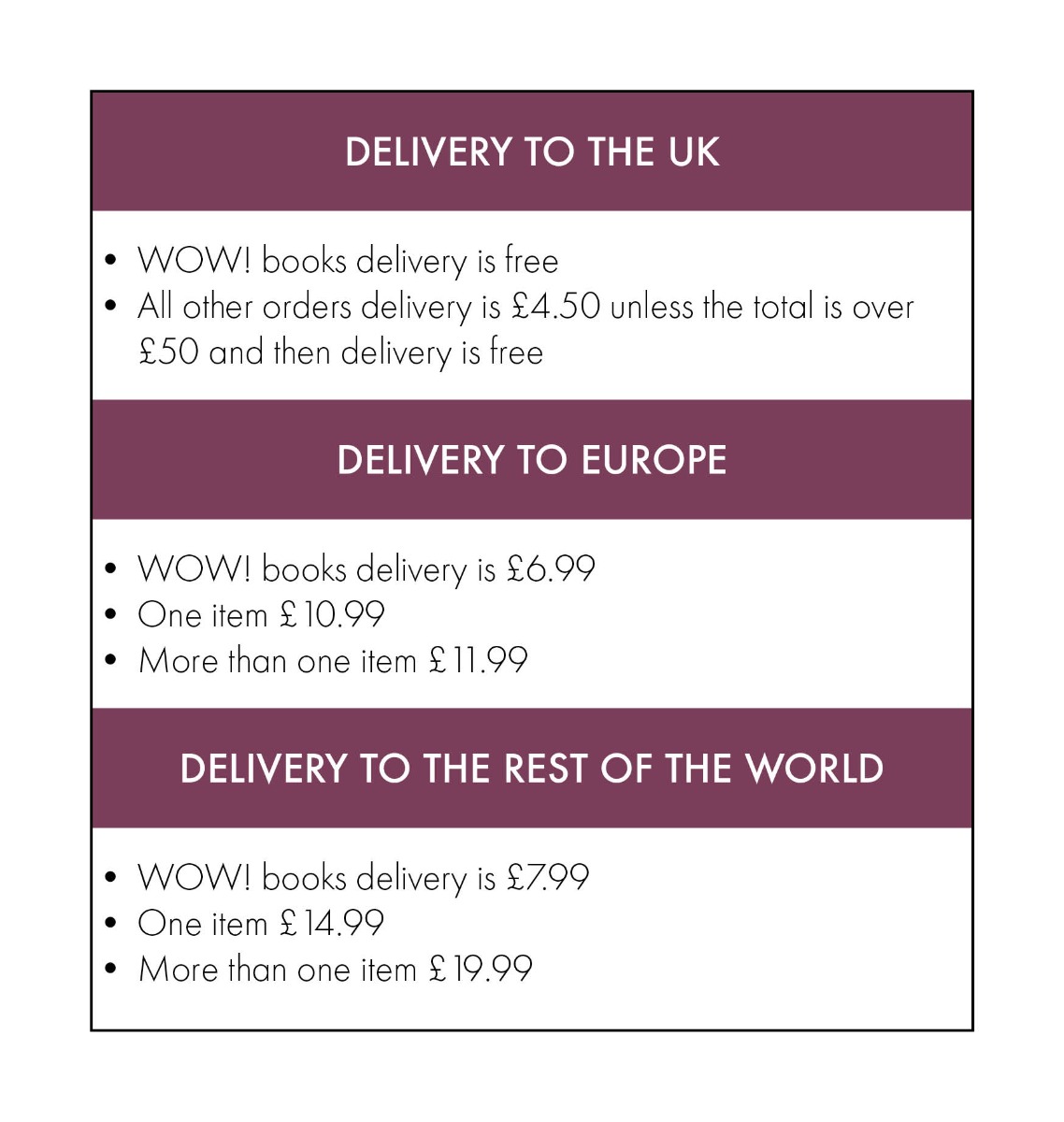 Delivery & Returns